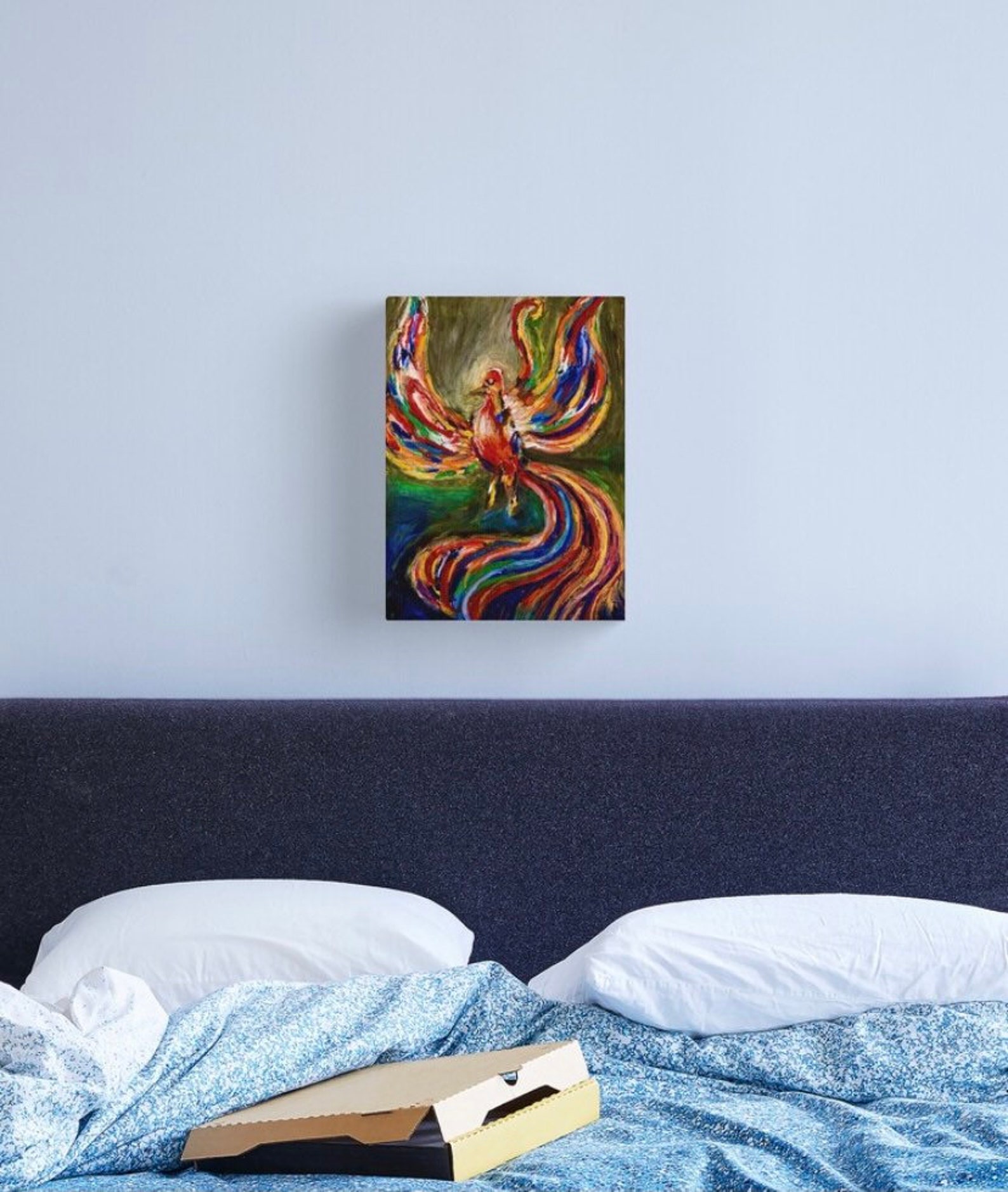 Phoenix Rising Above the Ashes Canvas Print - Etsy