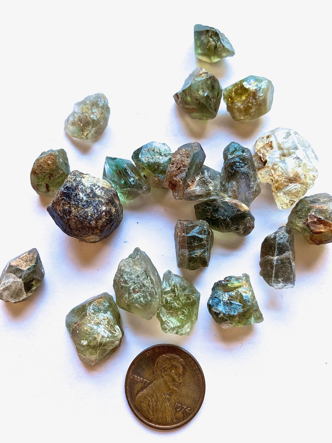 VERMARINE Natural Green Loose Gemstones/prasiolite/ Raw, Unpolished ...