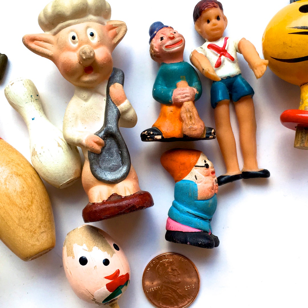 Miniature Collection of Vintage Figurines/ Snow White Dwarf Figurines ...