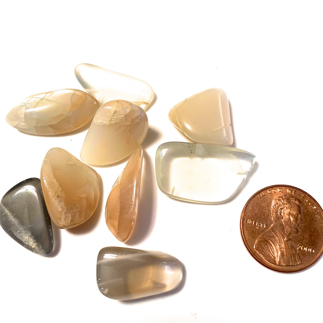 MOONSTONES Natural Gemstones/chakra Stones/ Metaphysical Healing Stones ...