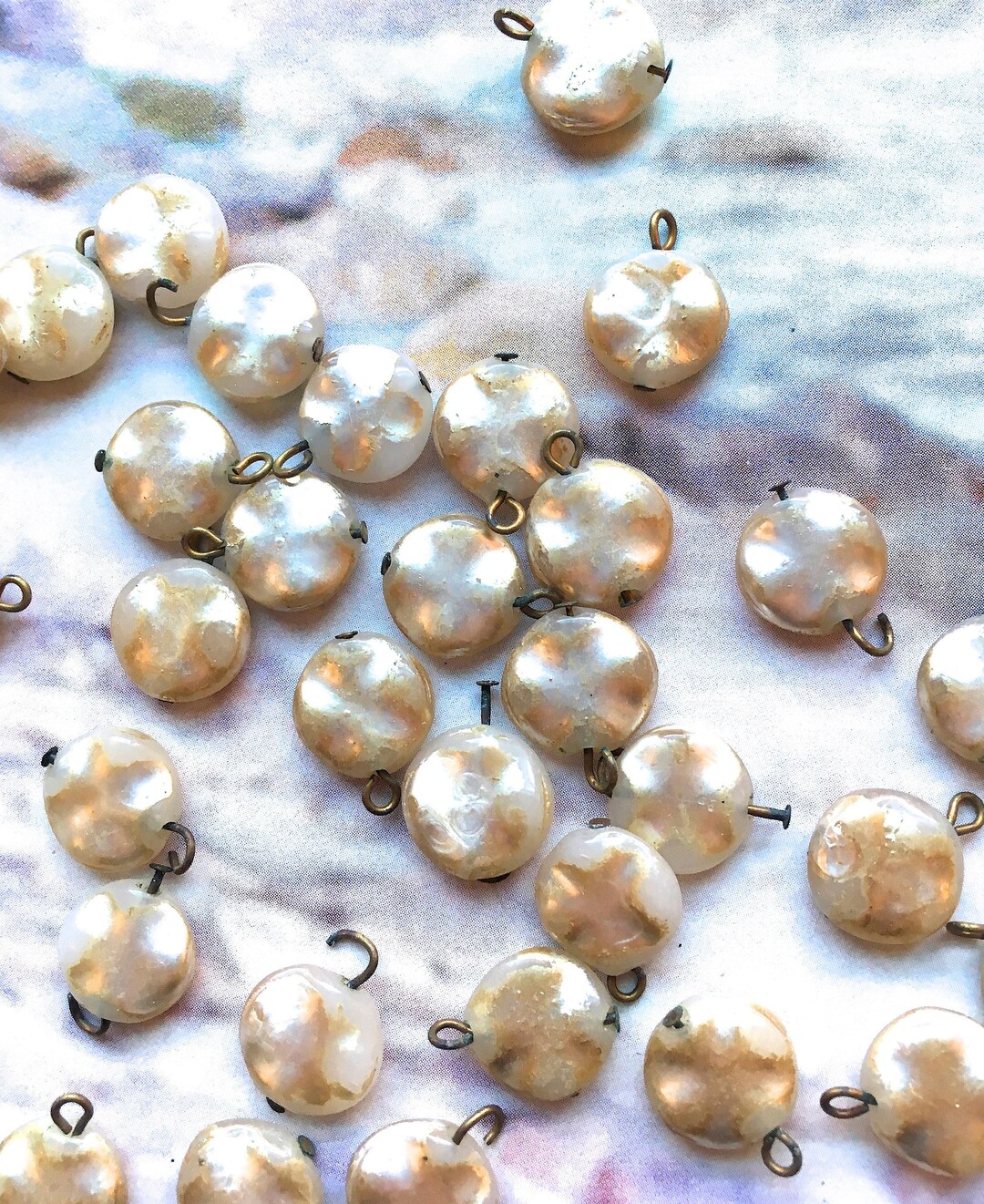 10mm Lustrous Faux Pearl Bead/ Vintage Glass Pearl/ Bridal Pearl ...