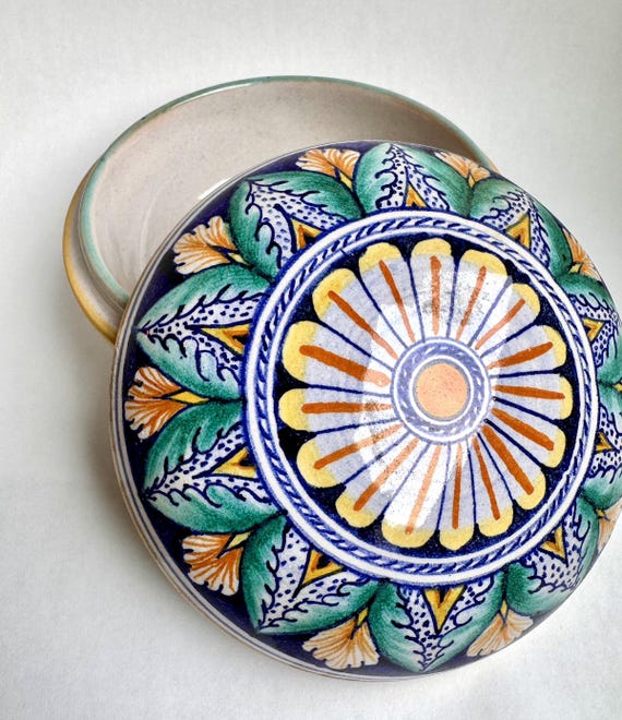 Italian Ceramic Container with Lid: Vintage Italian J… - Gem
