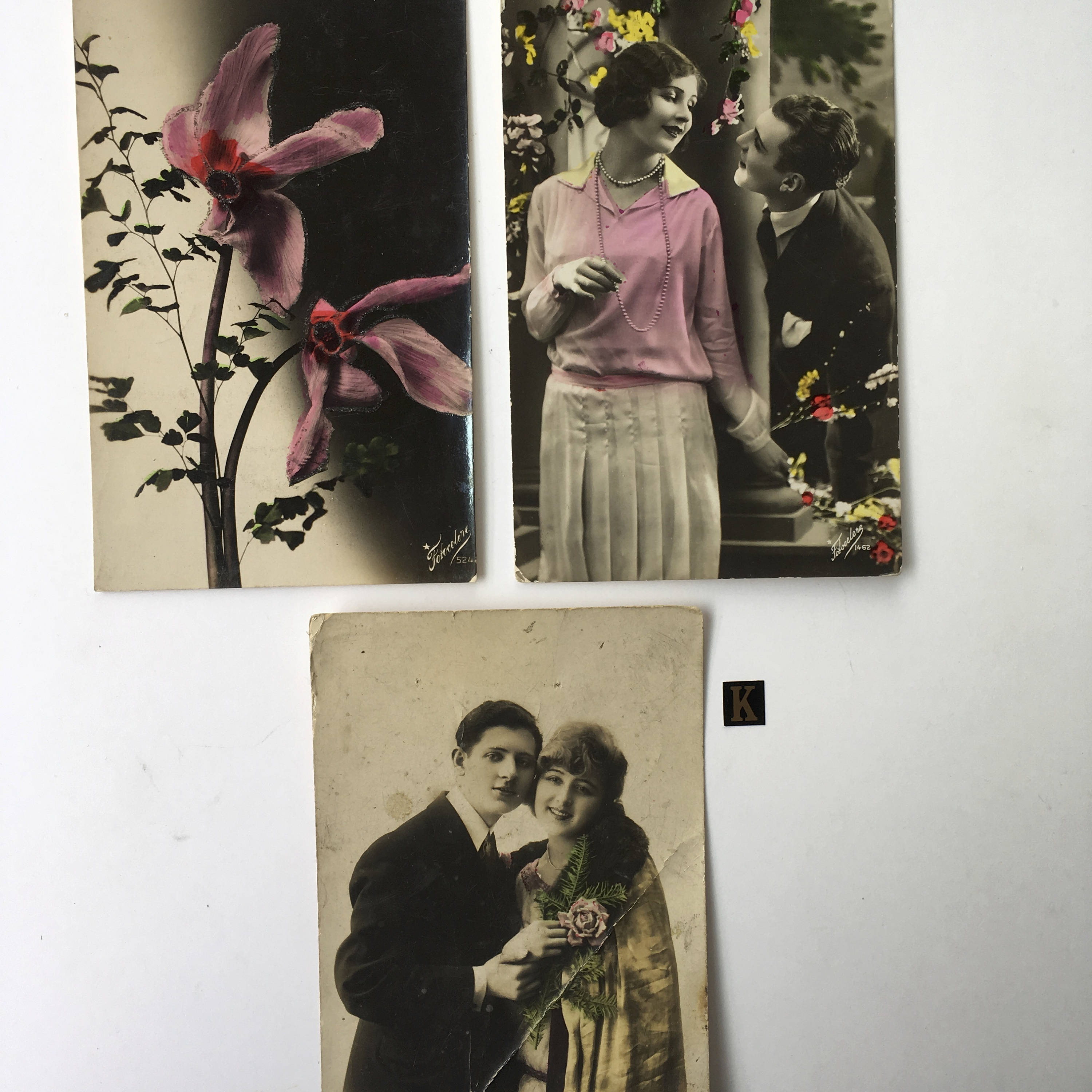 5 Assorted Vintage Postcards- Colored Postcards -ephemera, Floral ...