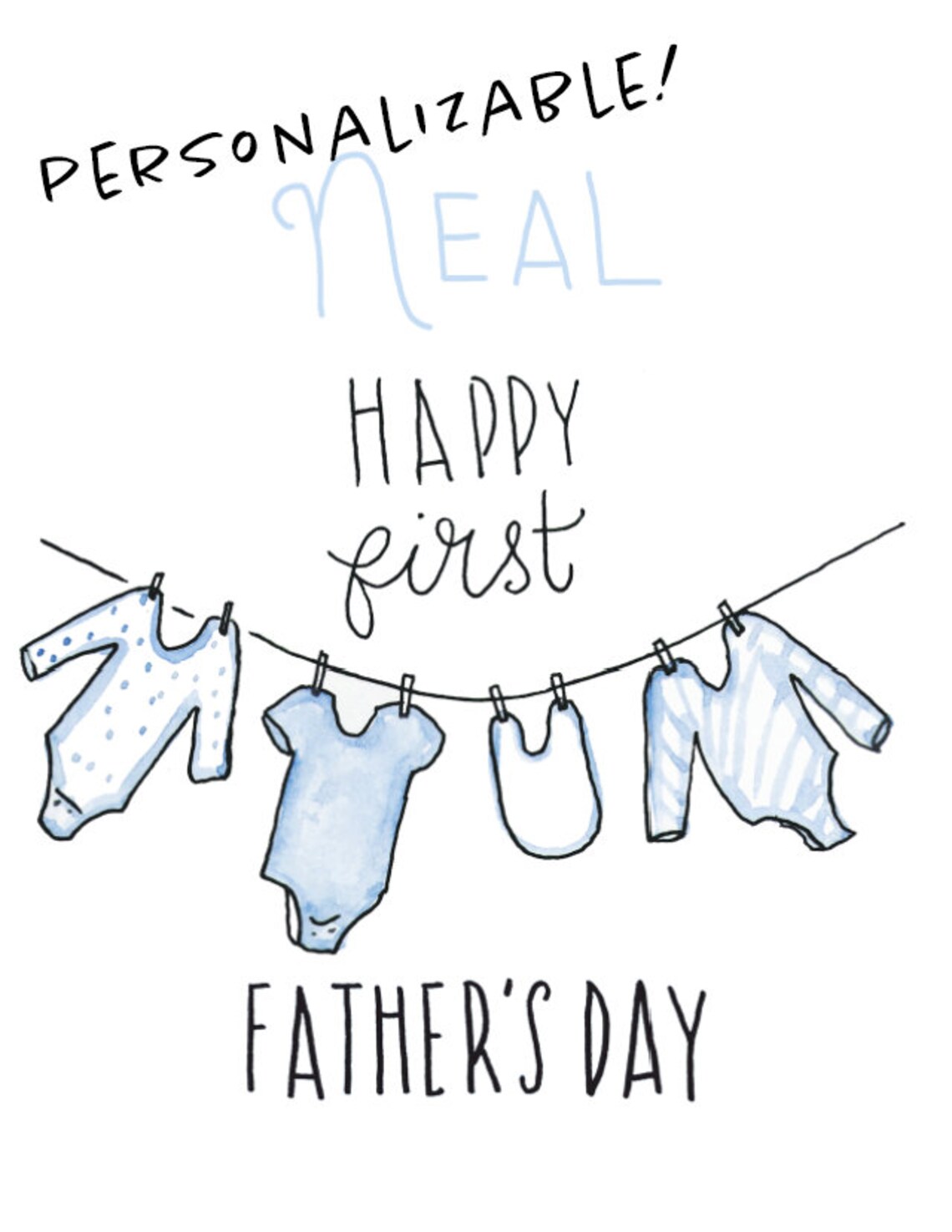 First Father's Day Card, 1st Father's Day Card, Father's Day From Baby ...