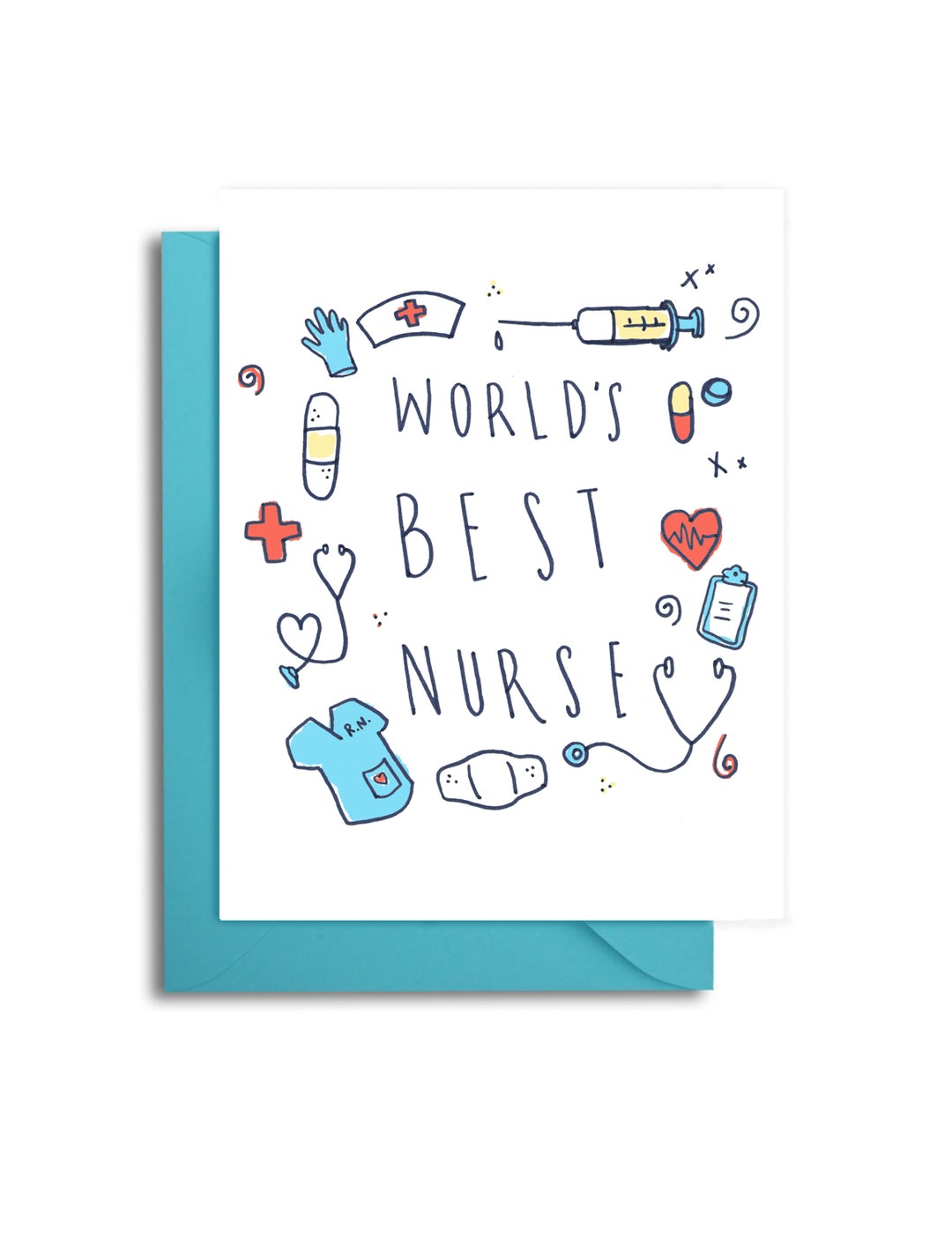 World's Best Nurse Card Thank You for Being My Nurse Nurse Appreciation ...