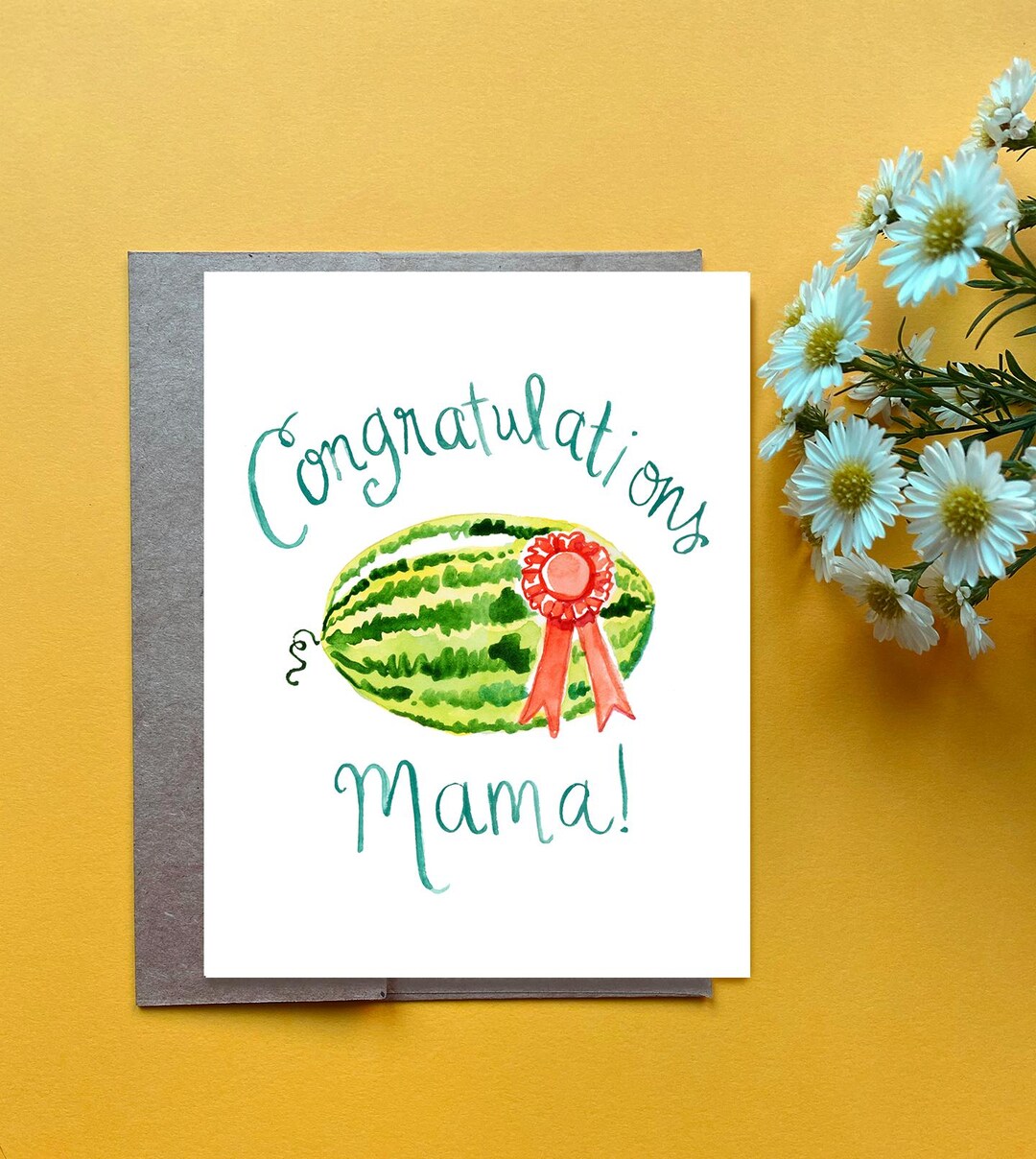 New Baby Card Gender Neutral Funny Pregnancy Gift Customizable Baby ...