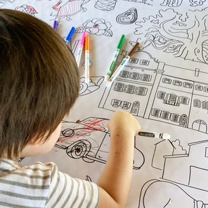 Charleston Themed Coloring Banner, Giant Coloring Page, Party Table ...