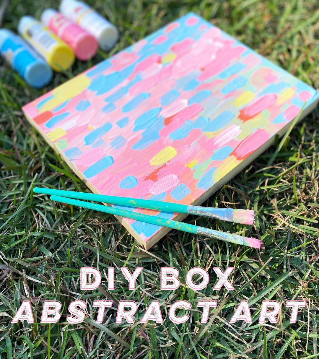 Bachelorette Party Activity DIY Abstract Art Box Canvas Painting Girls ...