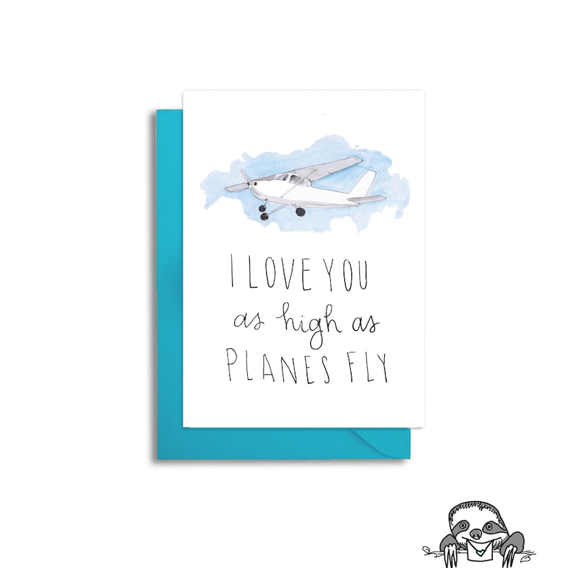 Airplane Card - Etsy