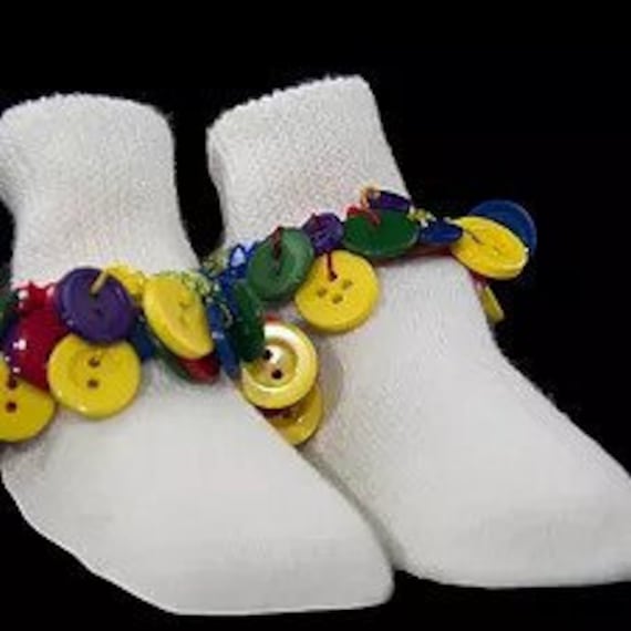Primary Color Beaded Socks | Etsy