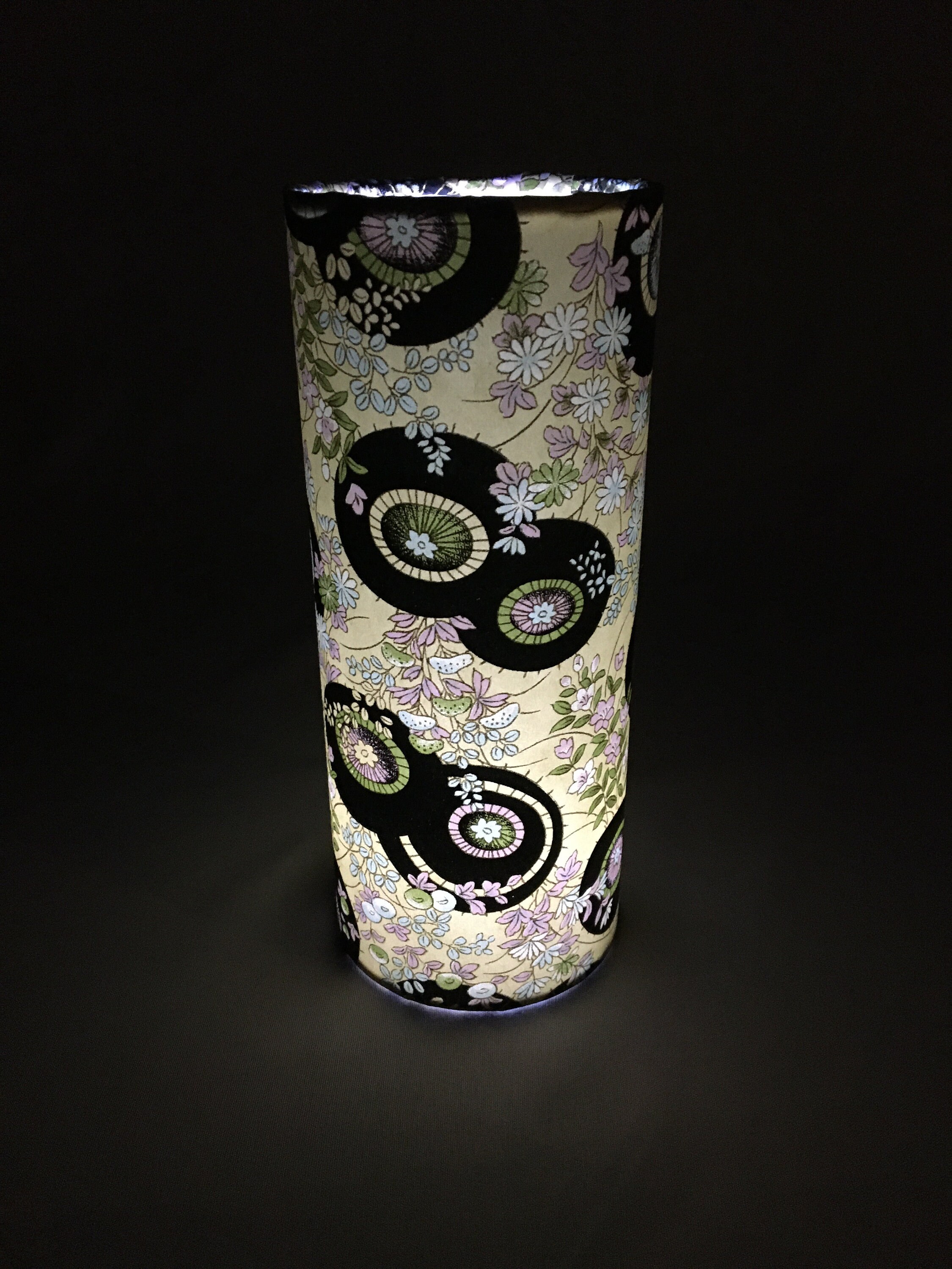 Led Tea Light Lantern Hand Made With Hand Printed Japanese - Etsy