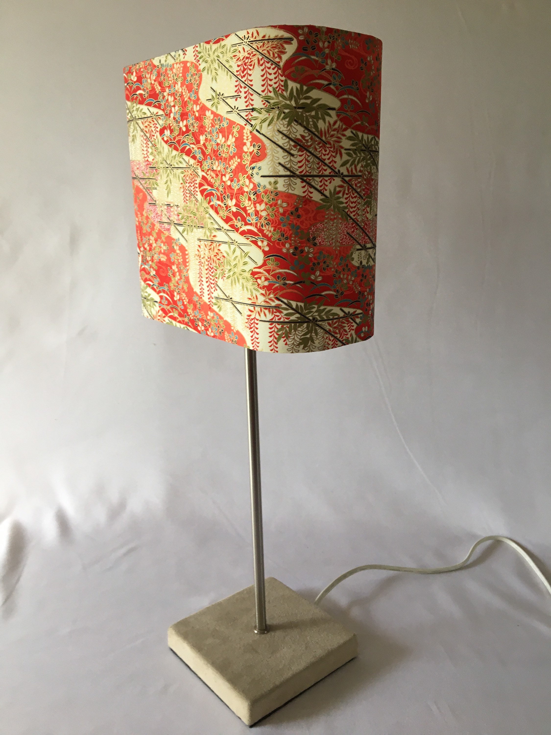 Rounded Rectangular Lampshade 20 Cm Wide 10 Cm Deep 18 Cm High Handmade ...
