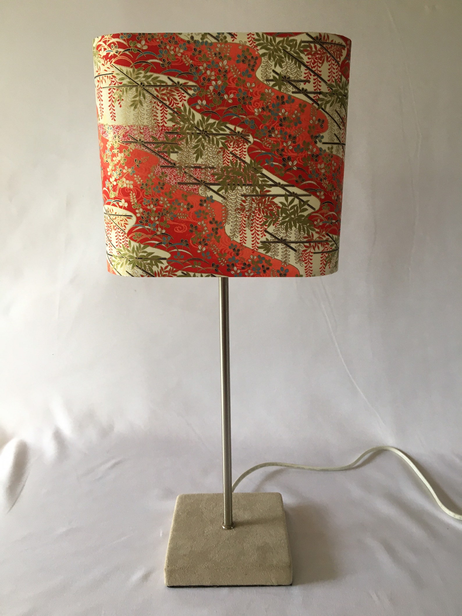 Rounded Rectangular Lampshade 20 Cm Wide 10 Cm Deep 18 Cm High Handmade ...