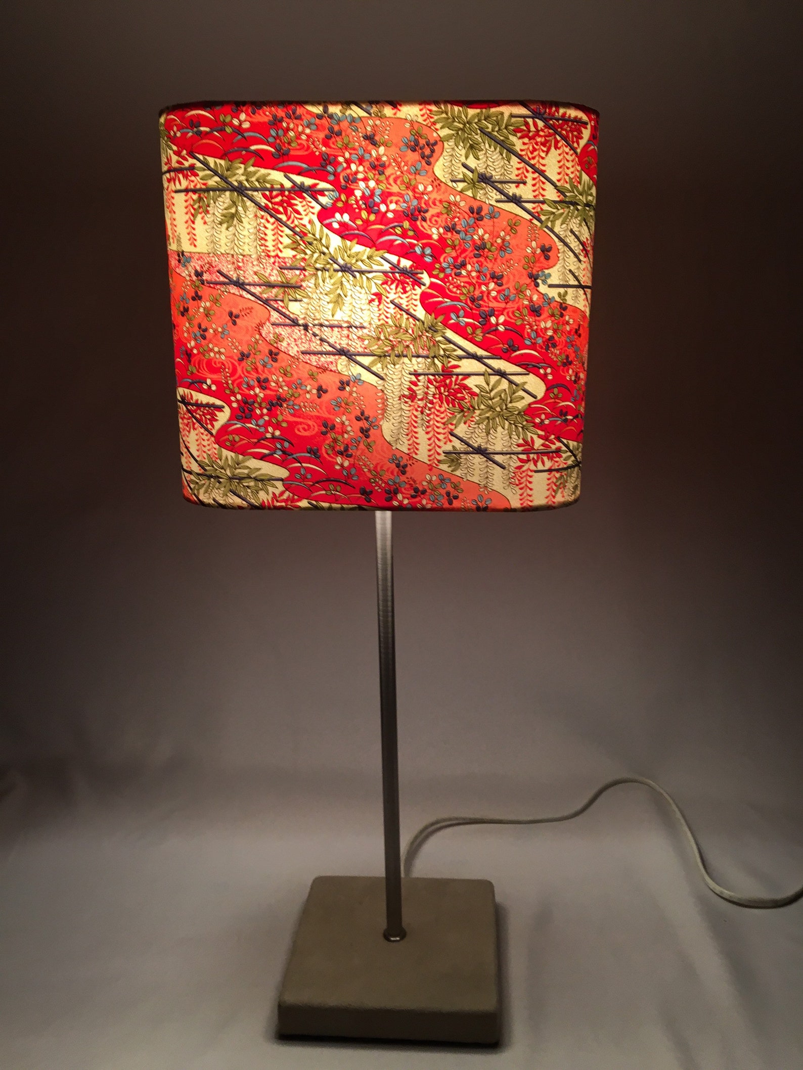 Rounded Rectangular Lampshade 20 Cm Wide 10 Cm Deep 18 Cm High Handmade ...