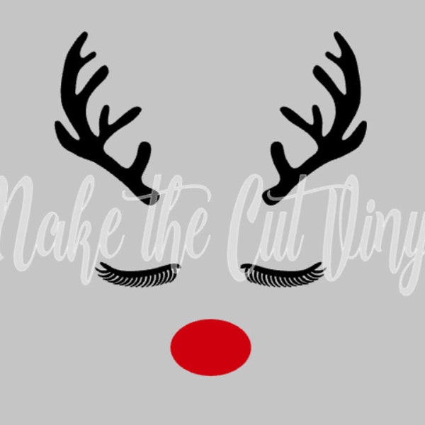 Reindeer Eyes Svg - Etsy