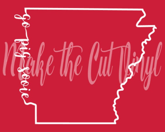 Go Pig Sooie Arkansas .SVG .png .pdf .jpg .dxf .eps | Etsy