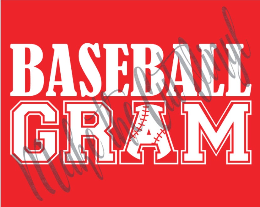 Baseball Gram SVG Design Digital File ONLY | Etsy