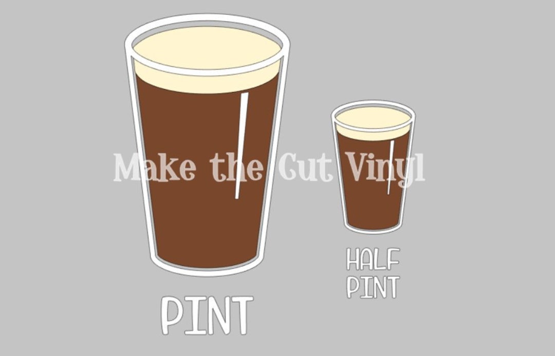 Pint and Half Pint SVG Digital File ONLY for Matching - Etsy