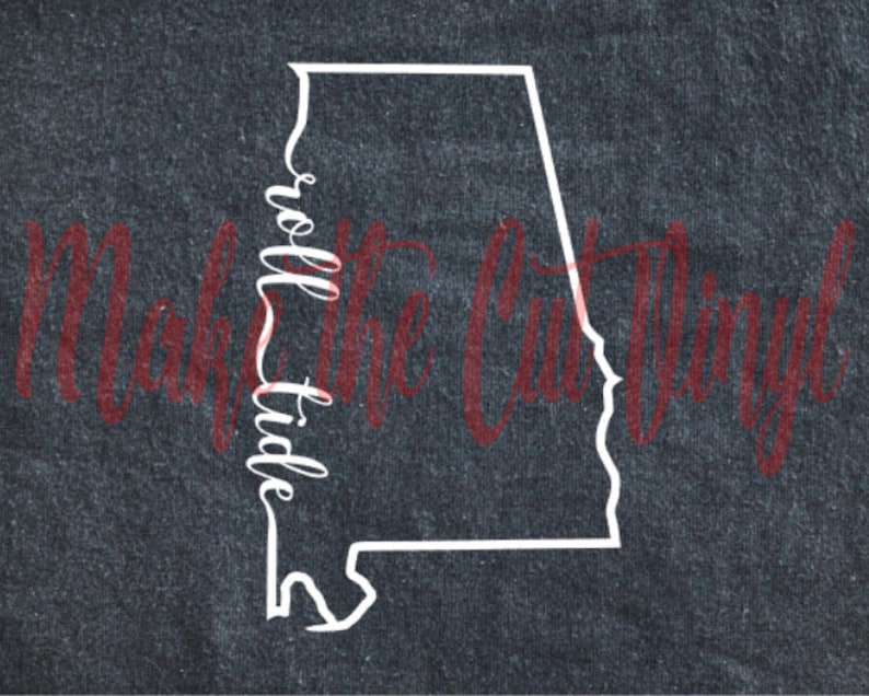 Roll Tide Alabama .SVG .png .pdf .jpg .dxf and .gsp | Etsy