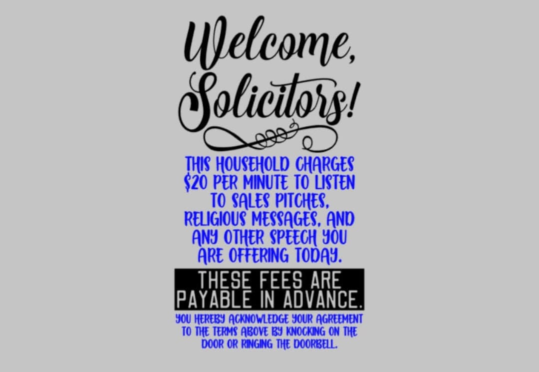 Welcome Solicitors Sign for Front Door - SVG - Digital File ONLY - Etsy