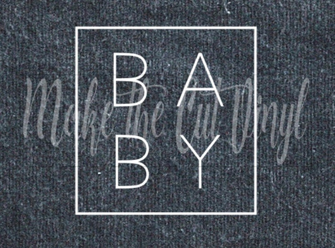 BABY Square - SVG Design - Digital File ONLY - Instant Download - Etsy
