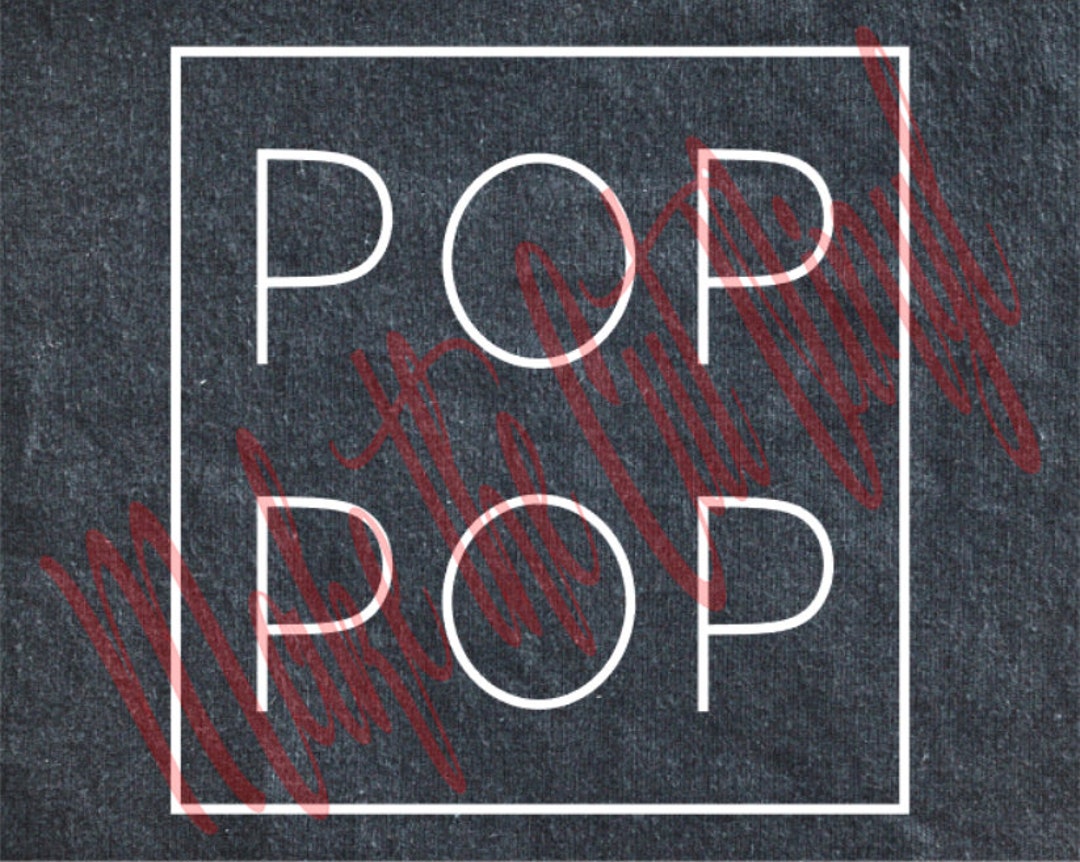 POP POP Square - Includes .svg, .jpg, .png (transparent Background ...
