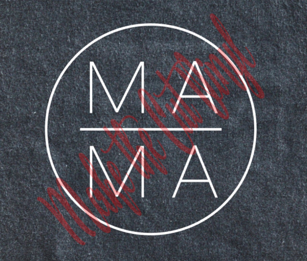 MAMA Circle - Simple, Minimalist Design - Includes .SVG, .jpg, .png ...
