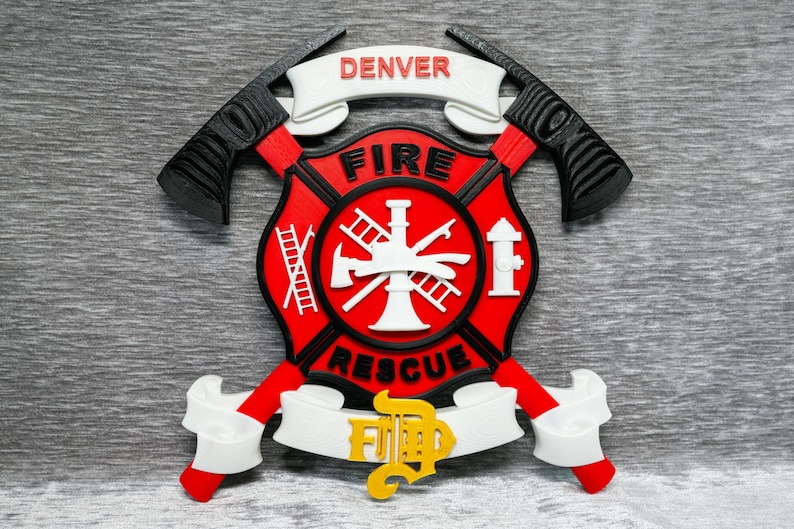 Custom Firefighter Plaque – Maltese Cross Decor | Personalized ...