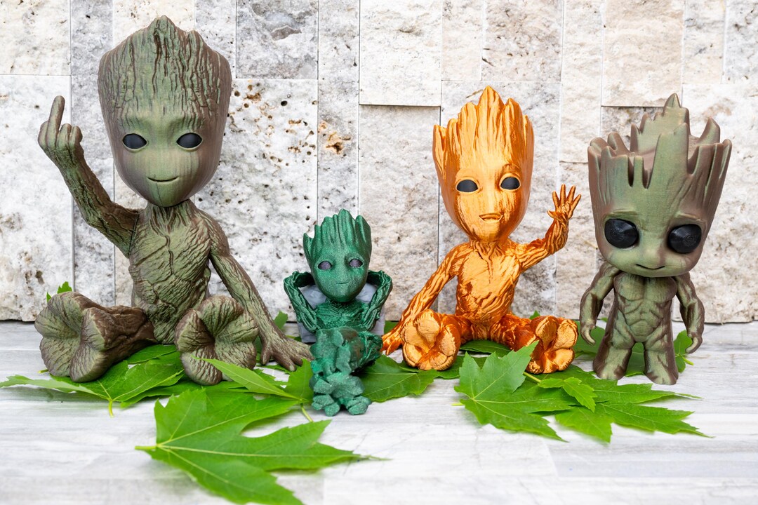 Baby Groot Figurine –rude Groot Collectible | Funny Desk Decor | Unique ...