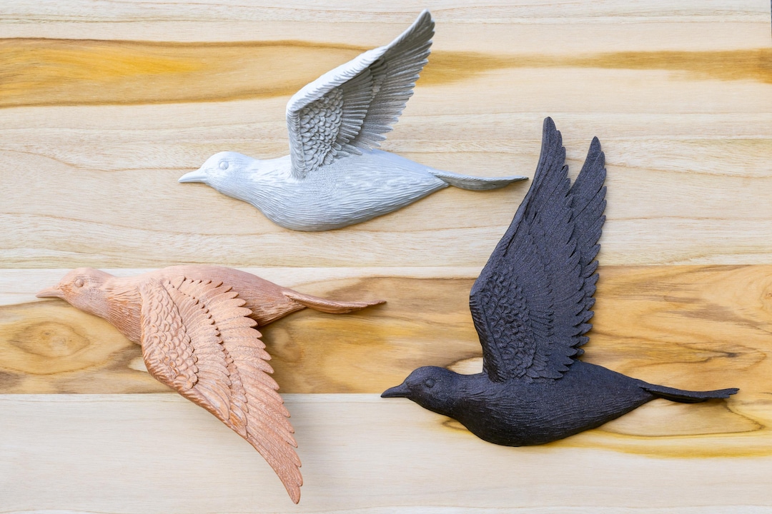 Flying Bird Wall Decor | 3D Printed Bird Wall Art | Swallow Wall ...