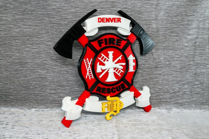 Custom Firefighter Plaque – Maltese Cross Decor | Personalized ...