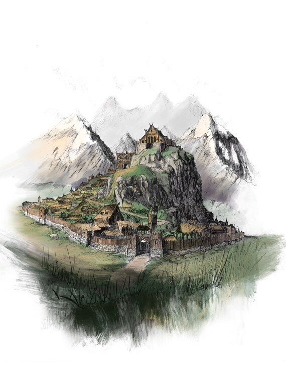 Rohan Lord Of The Rings Castle