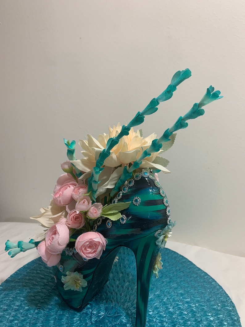 Silk Floral Arrangement in Shoe With Roses - Etsy