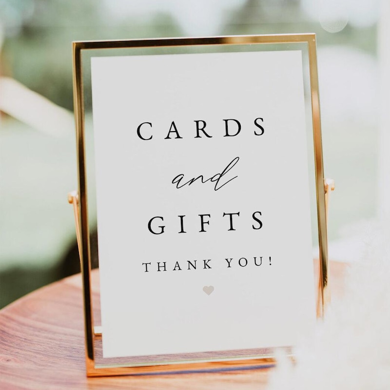 Gifts Table Sign - 60+ Gift Ideas for 2025