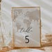 Minimalist Wedding Triangle Table Number Template, Modern Trifold Table ...