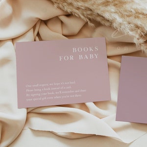 ROGUE Books for Baby Card Template, Printable Baby Shower Book Insert ...