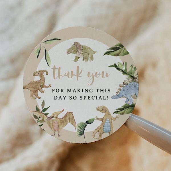 Dinosaur Baby Shower Tag - Etsy