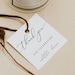 Square Calligraphy Thank You Tag Template, Square Favor Tag Template ...