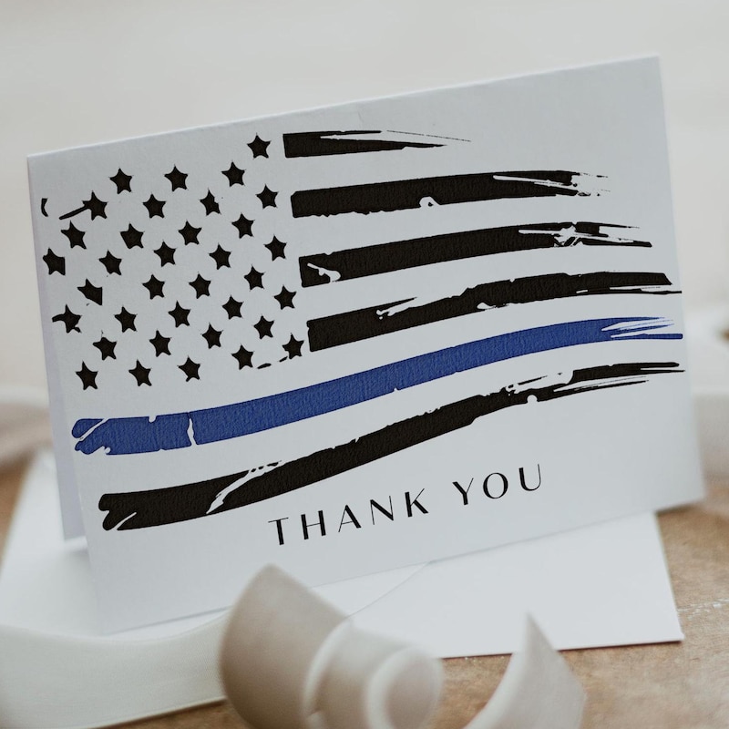 Police Thank You Cards - Etsy