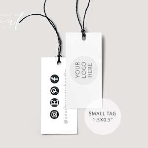 ADELLA Minimalist Small Hang Tag, Modern Minimalist Hang Tag Printable ...