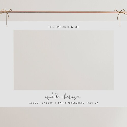 ADELLA Minimalist Foldable Wedding Program Template Modern - Etsy