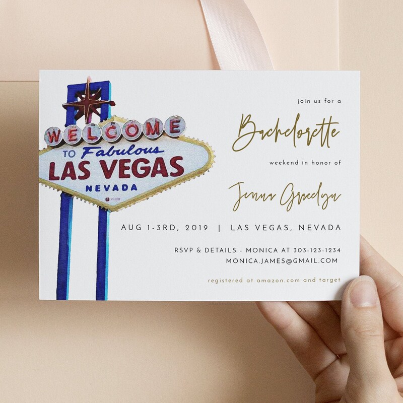 Vegas Invitation - Etsy