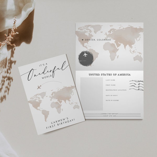 Passport Invitation - Etsy