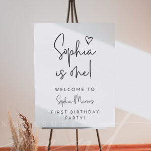 REECE Birthday Welcome Sign Template, Birthday Welcome Poster Printable ...