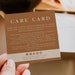 MIA Small Business Care Card Template Jewelry Care Card - Etsy