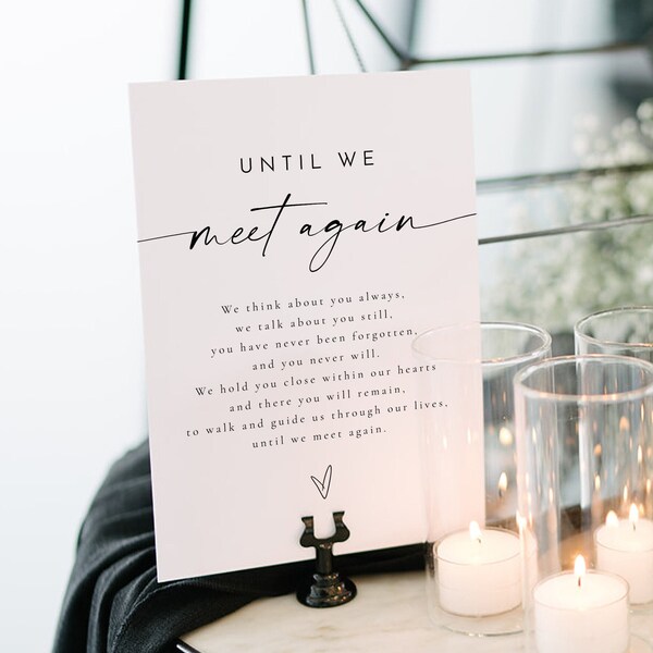 Memory Table Wedding Sign - Etsy