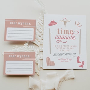 Time Capsule Template, Time Capsule First Birthday, Time Capsule Baby ...