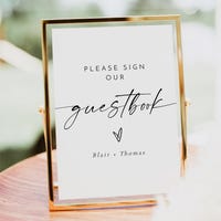 Guest Book Sign Printable, Guest Book Sign Template, Guestbook Sign ...