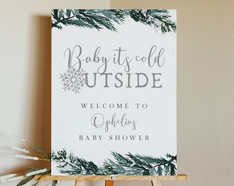 Winter Baby Shower Sign - Etsy
