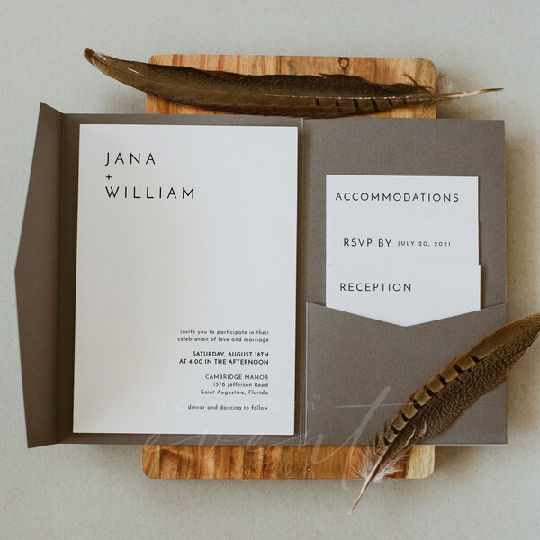 Stackable Wedding Invitations - Etsy